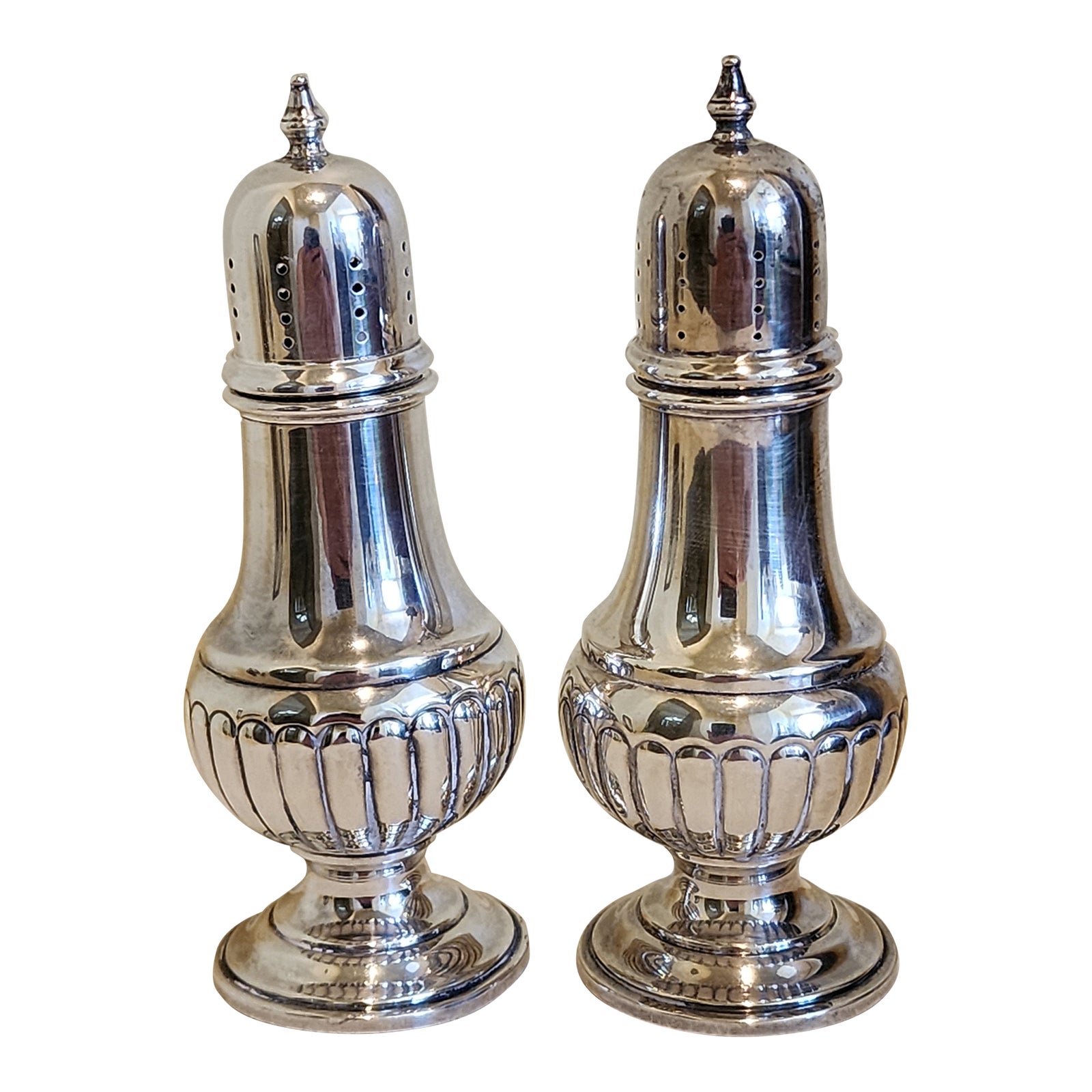Vintage Rogers Silver Co. Sterling Silver Salt and Pepper Shakers- a ...