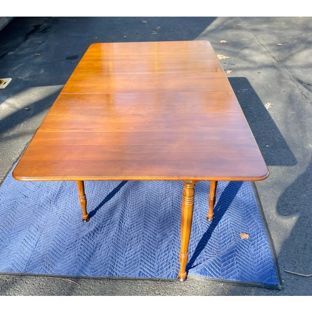 1970s Vintage Pennsylvania House Cherry Gate Leg Dining Table | Chairish