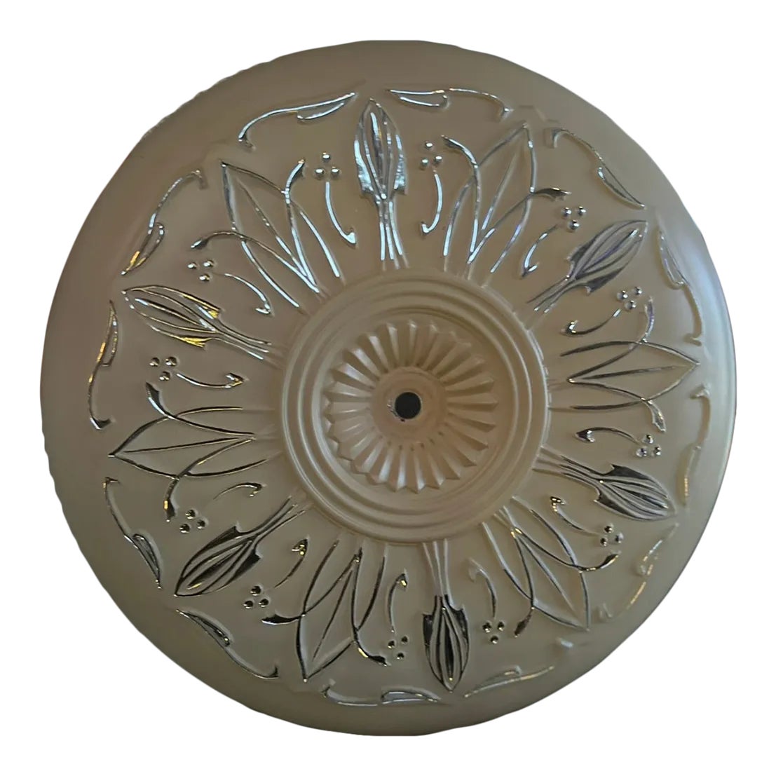 "The Joyce" 1940 Ceiling Fixture Art Deco Style Scalloped Edge Lead ...