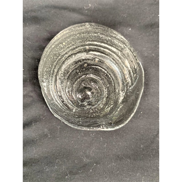 Vintage Glass Shell Paperweight | Chairish