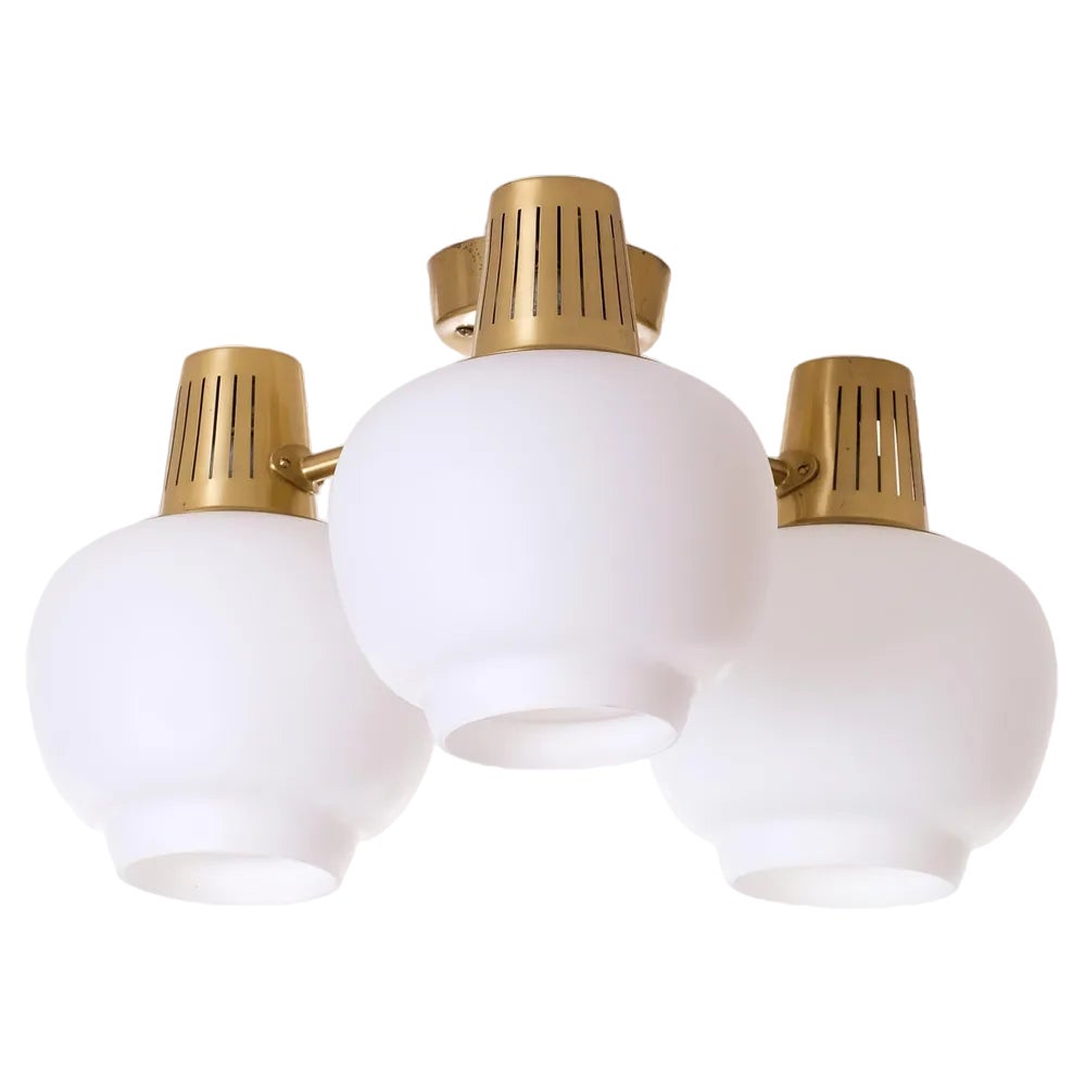 Flush Mount Ceiling Lights attributed to Hans Bergström, 1950s | Chairish