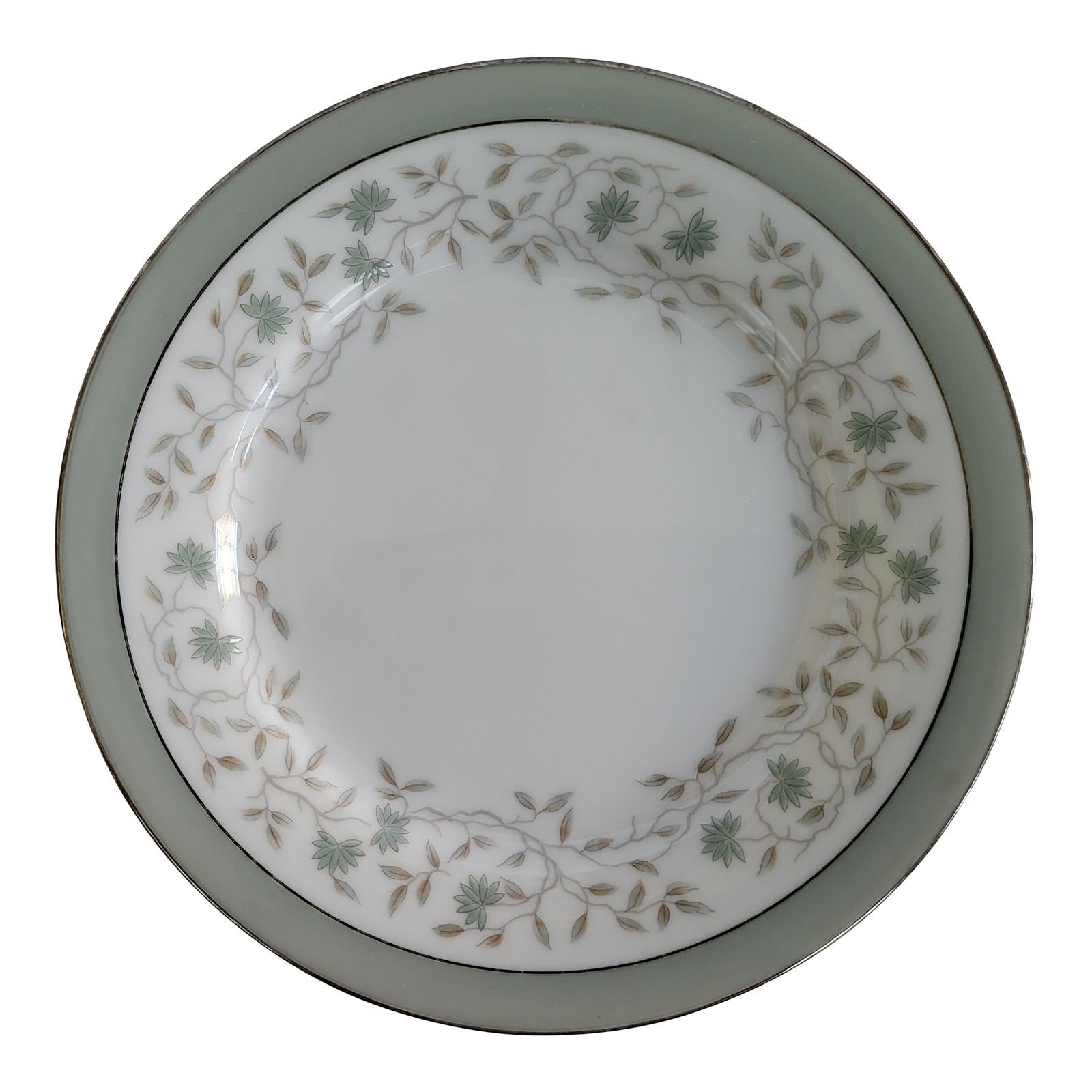 Small 1960s Noritake China Meredith Pattern Gray Floral Bread & Butter ...