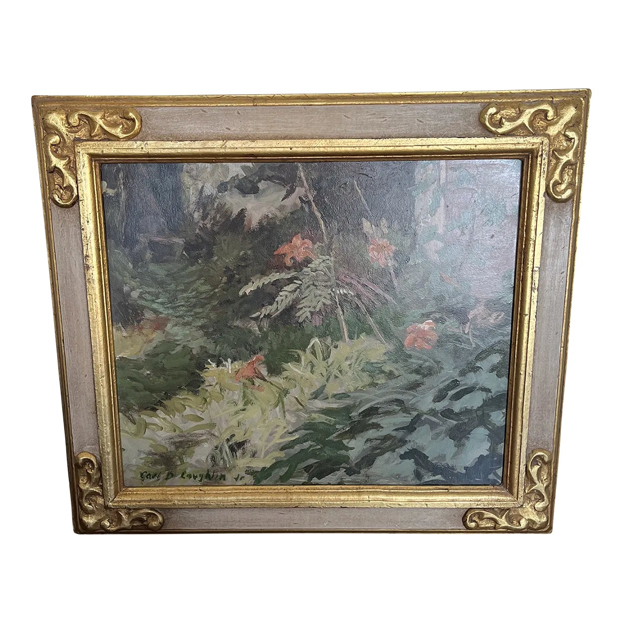 Carl D. Laughlin Jr. Oil on Board Stunning Rare Bucks County Pa ...