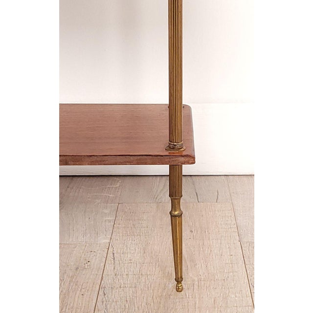 Directoire / Regency Style Neoclassical Brass & Wood Narrow Set of ...