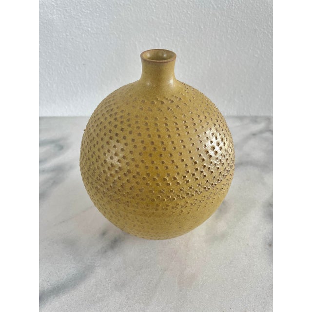 Vintage Otagiri Omc Japan Stoneware Textured Pottery Vase | Chairish