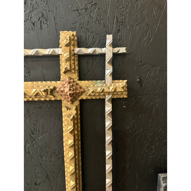 1920’s Tramp Art Picture Frame | Chairish