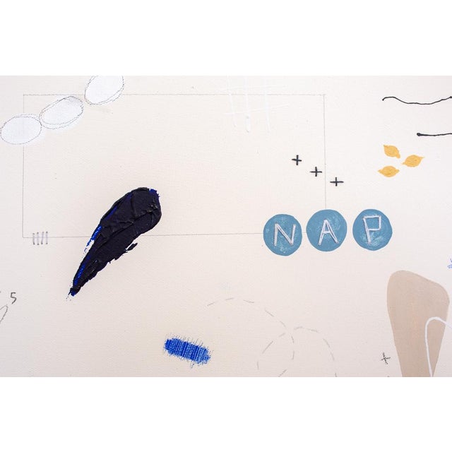 Large Original Abstract Painting on Canvas by Margot Sinclair | Chairish