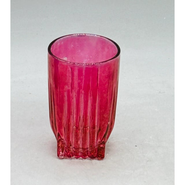 Mixed Set of 7 Vintage Red Glasses/ Beautifully Curated Solid Color ...