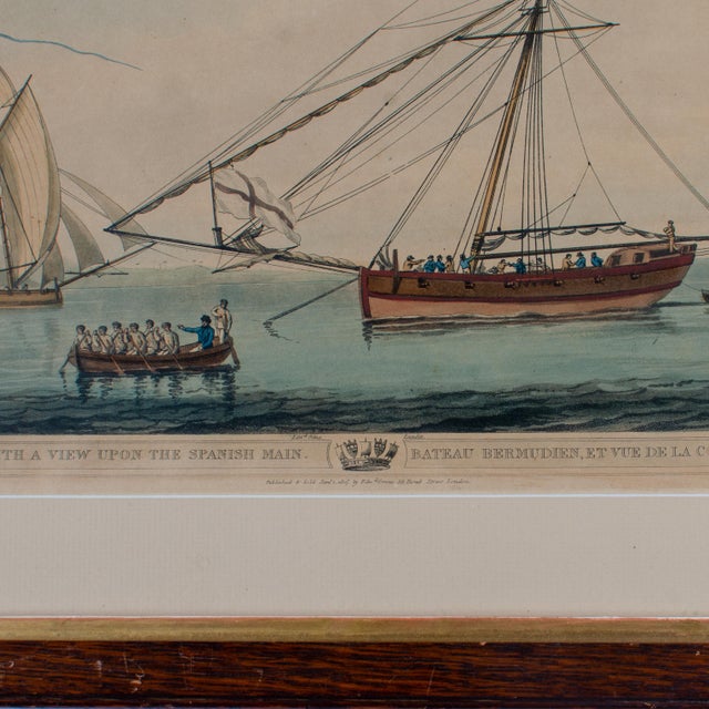 Early 19th Century Antique A Bermudian Sloop Serres's Liber Nauticus ...