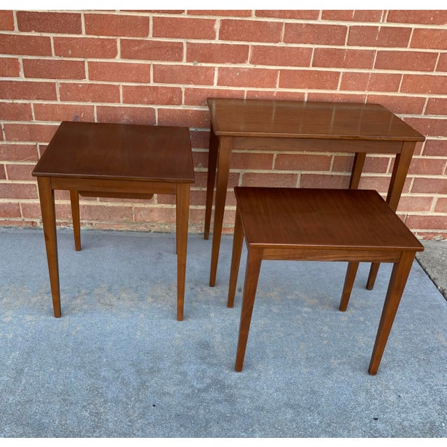 Danish Teak Nesting Table Set by Kvalitet Form Funktion Denmark | Chairish