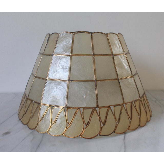 Vintage Capiz Shell Lamp Shade | Chairish