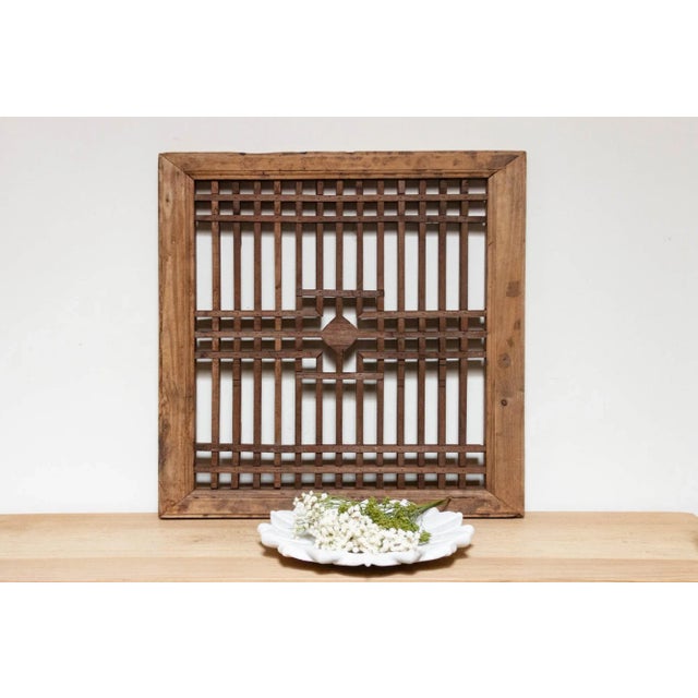 Kaori Antique Asian Lattice Panel | Chairish