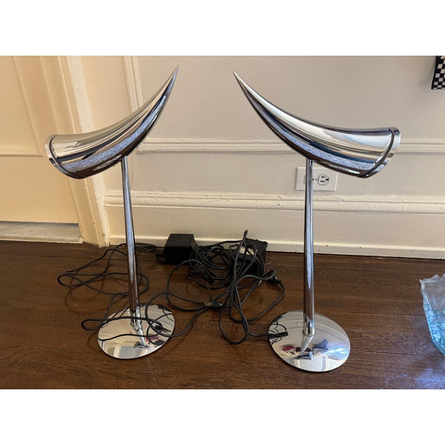 Pair of 1980s Flos Ara Table Lamps by Philippe Starck | Chairish