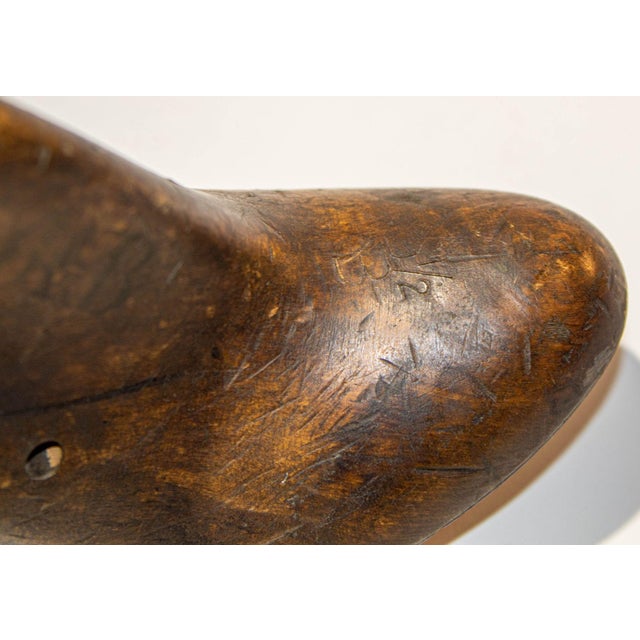 Vintage American Wood Shoe Mold Decor Paperweight 1930s | Chairish