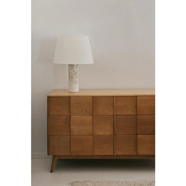 Vintage 1950s Nessen Studios Marble Table Lamp, Unmarked | Chairish