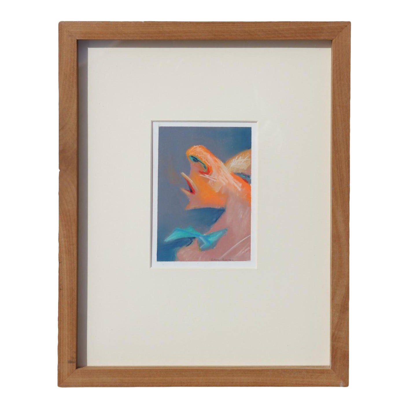 1990s "Nose" Contemporary Abstract Figurative Drawing | Chairish