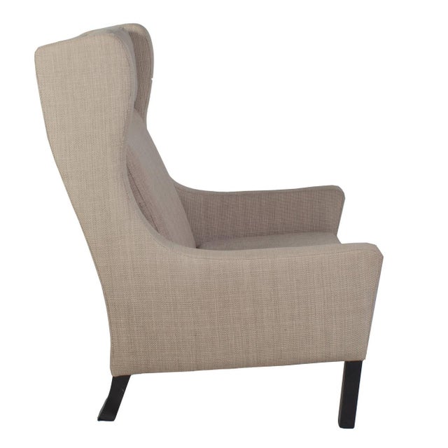 Modern Looking Wing Chairs - a Pair | Chairish