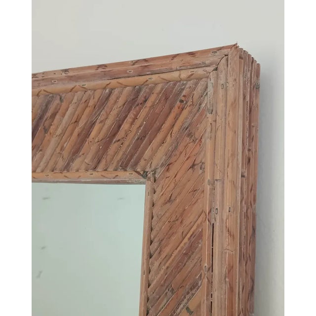 Vintage Bamboo Wall Mirror | Chairish