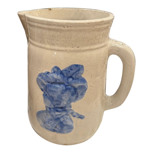 Antique Stoneware Pitcher | Chairish