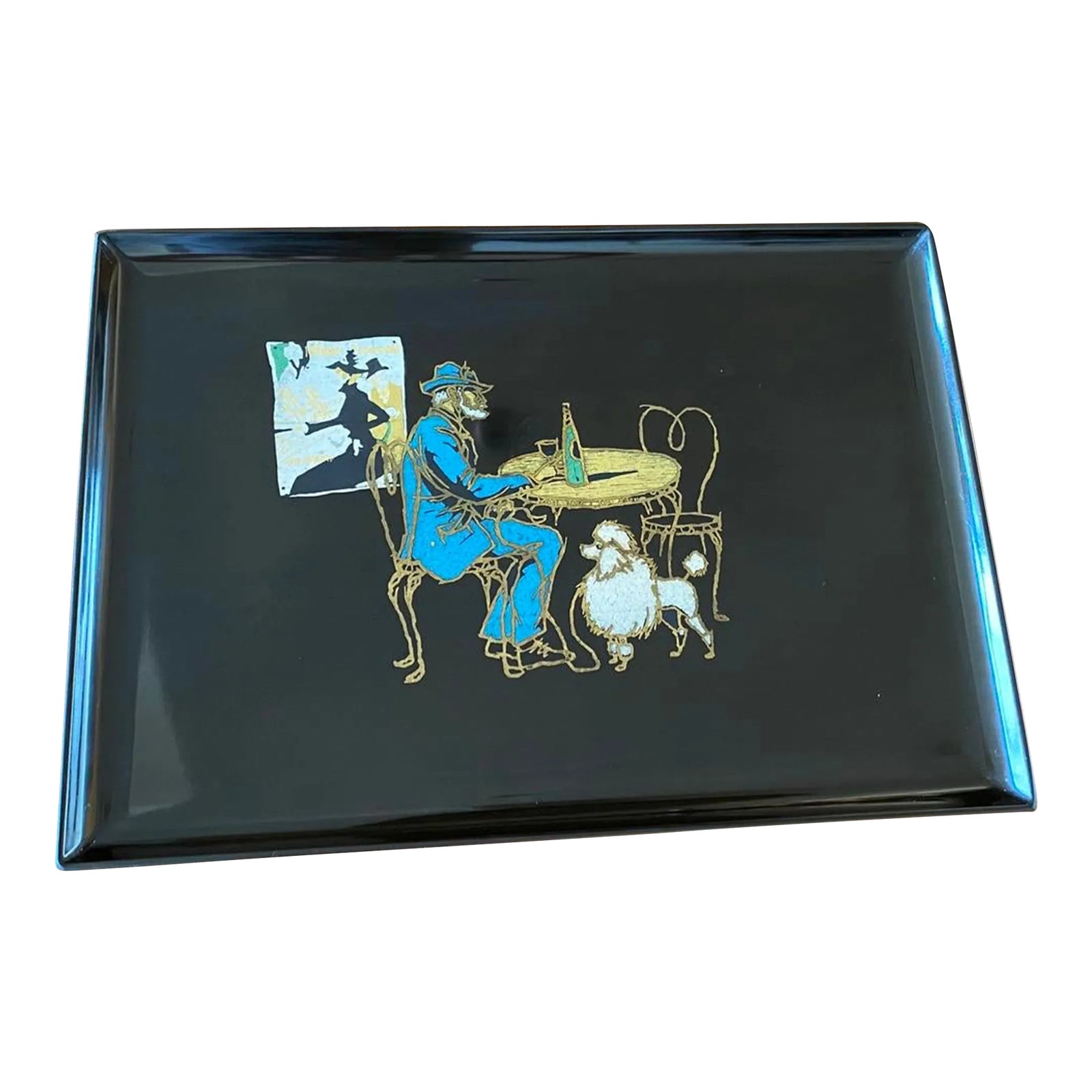 Mid-Century Modern Couroc of Monterey Tray - Toulouse Lautrec Divan ...