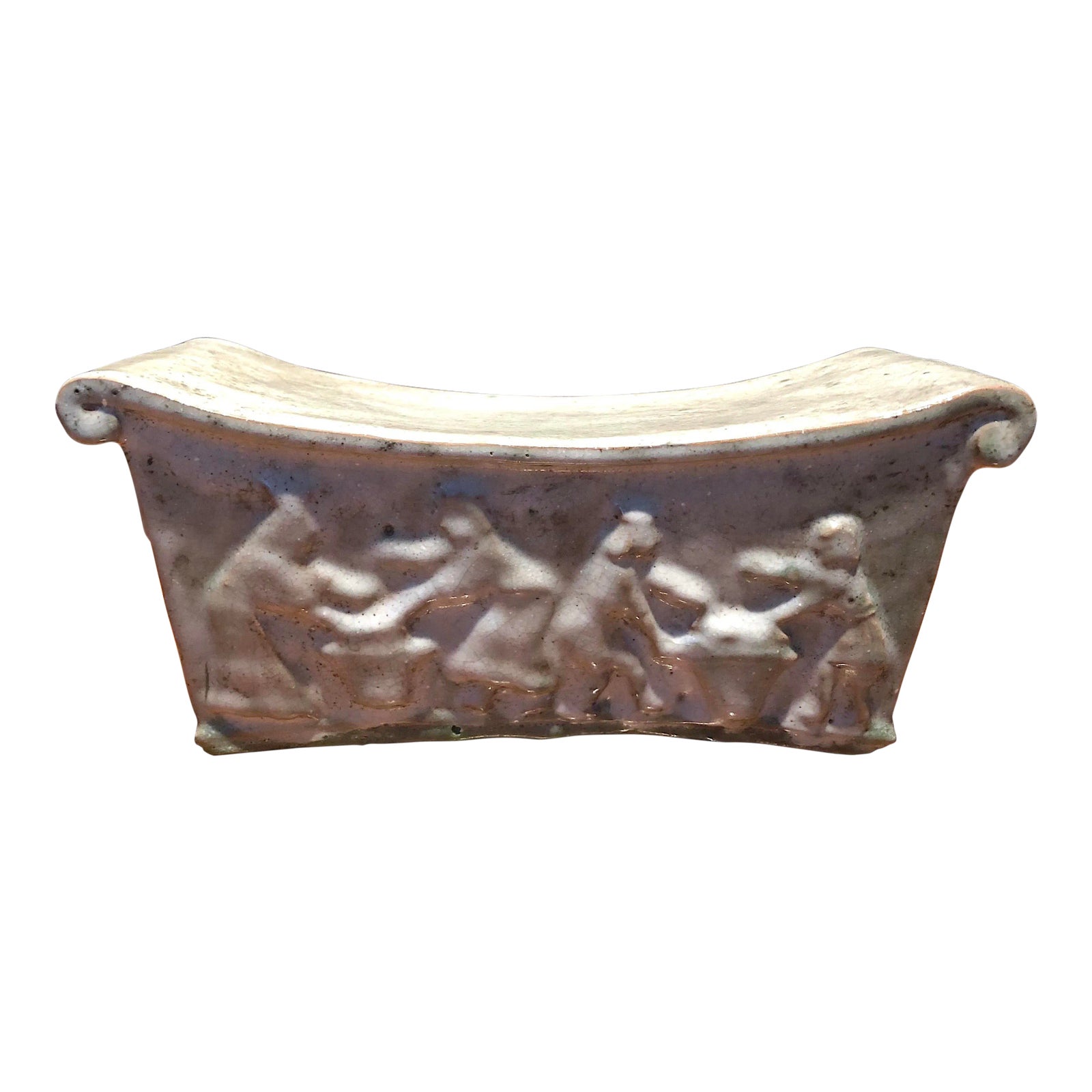 Antique Qingbai Chinese Ceramic Pillow | Chairish