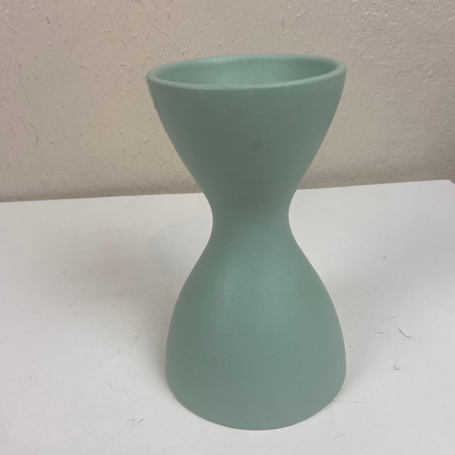 Vintage Maria V Mint Green Romania Hourglass Shaped Vase Chairish