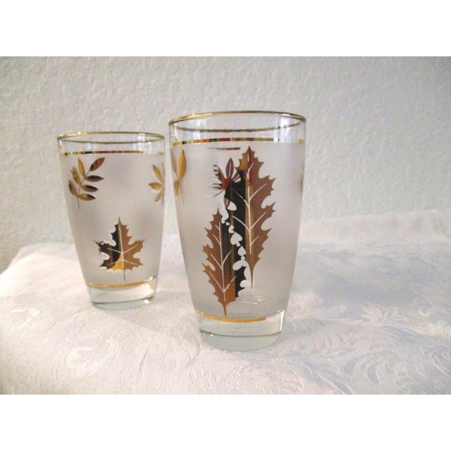 Mid Century Libby Fall Foliage Glasses Set Of 7 Chairish