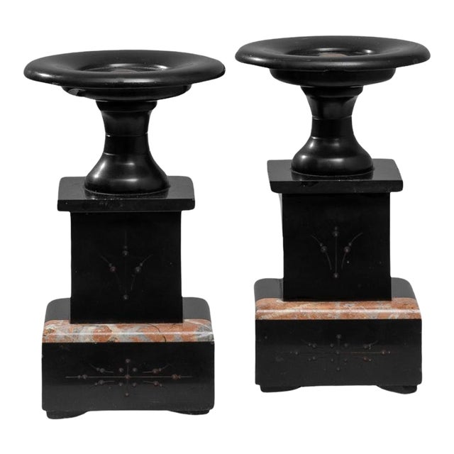 19th Century French Metal Cassolettes, a Pair | Chairish