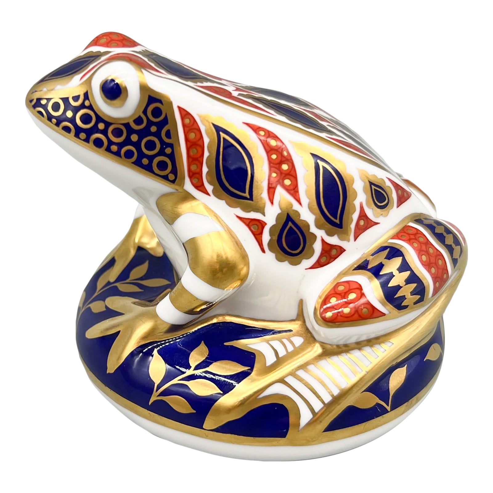 Royal Crown Derby Old Imari Frog Paperweight – English Bone China ...