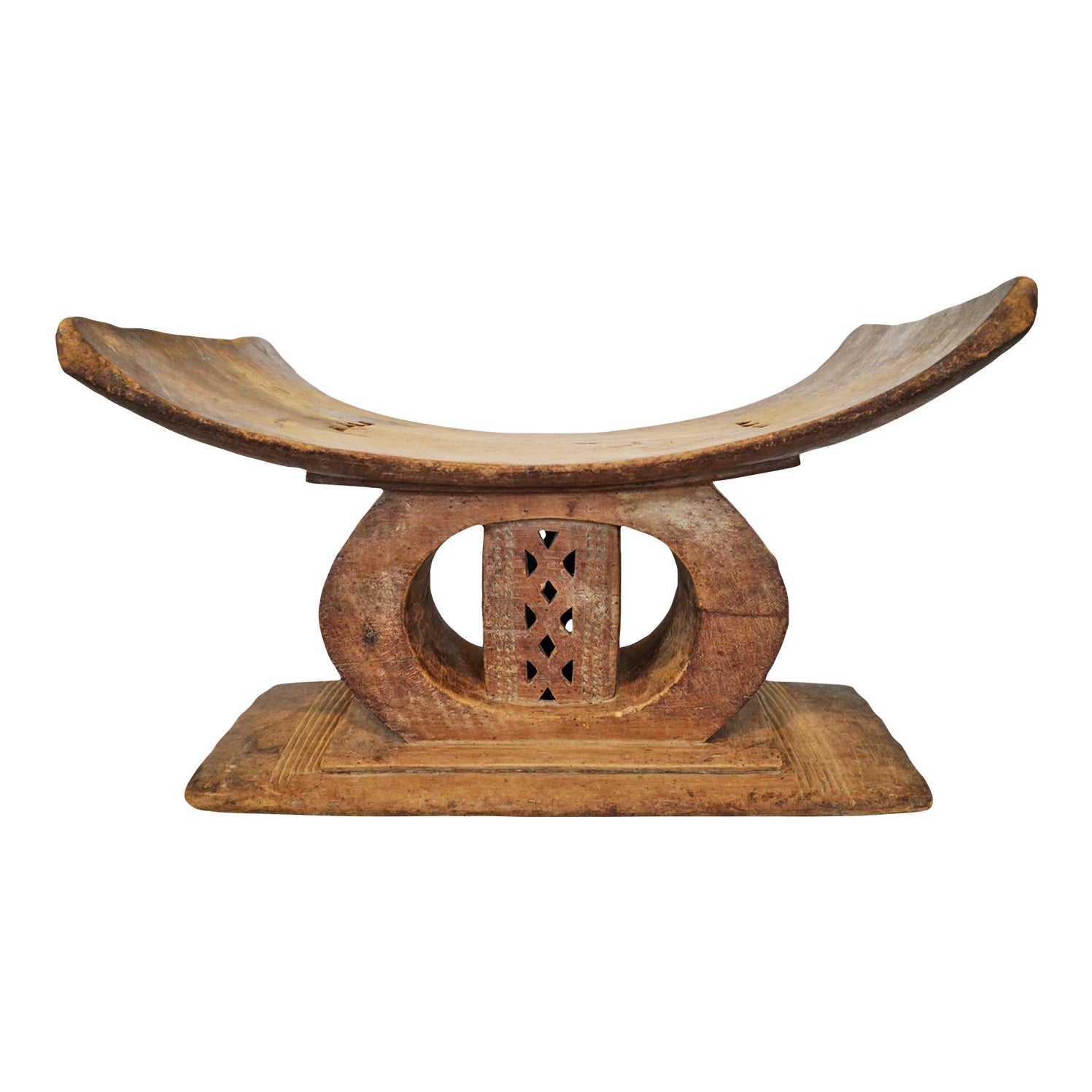Antique Tribal Asante Chief Stool | Chairish