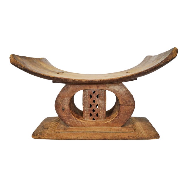 Antique Tribal Asante Chief Stool | Chairish