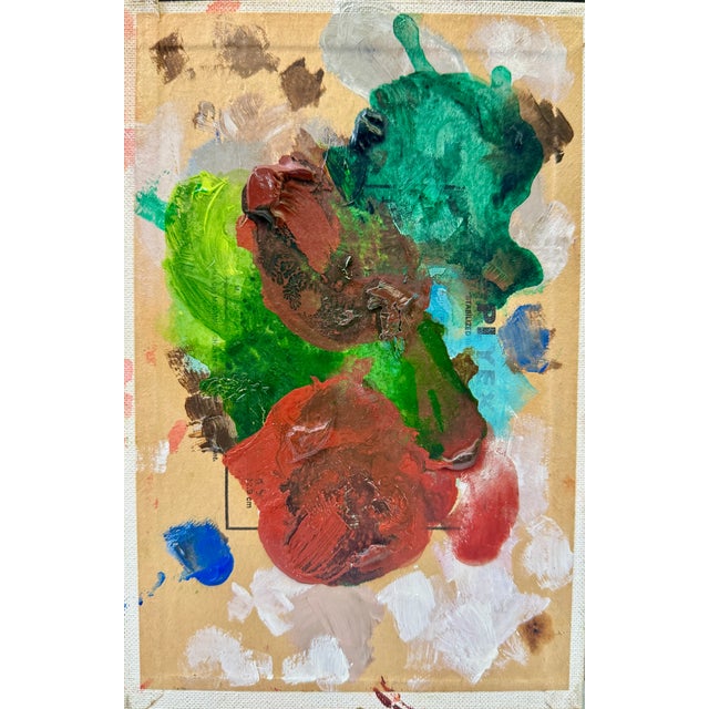 Helen Frankenthaler Studio Palette, 1966 — Rare Painted Canvas Panel ...