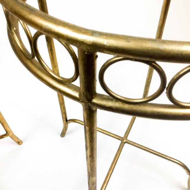 Gold Metal Table Bases - a Pair | Chairish