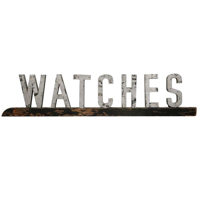Vintage American Watches Sign | Chairish