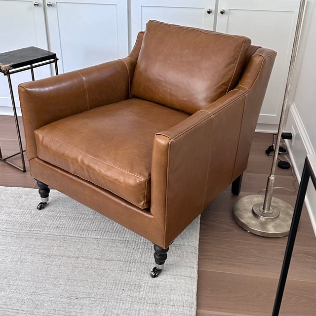 Rowe Furniture Madeline Chair on Casters | Chairish