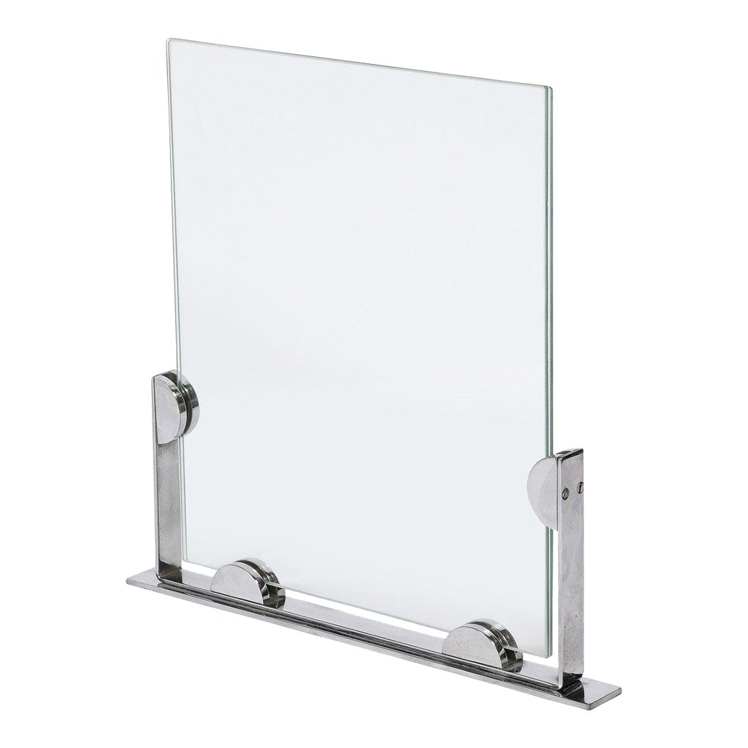 1930s Art Deco Machine Age Streamlined Cubist Chrome & Glass Picture ...
