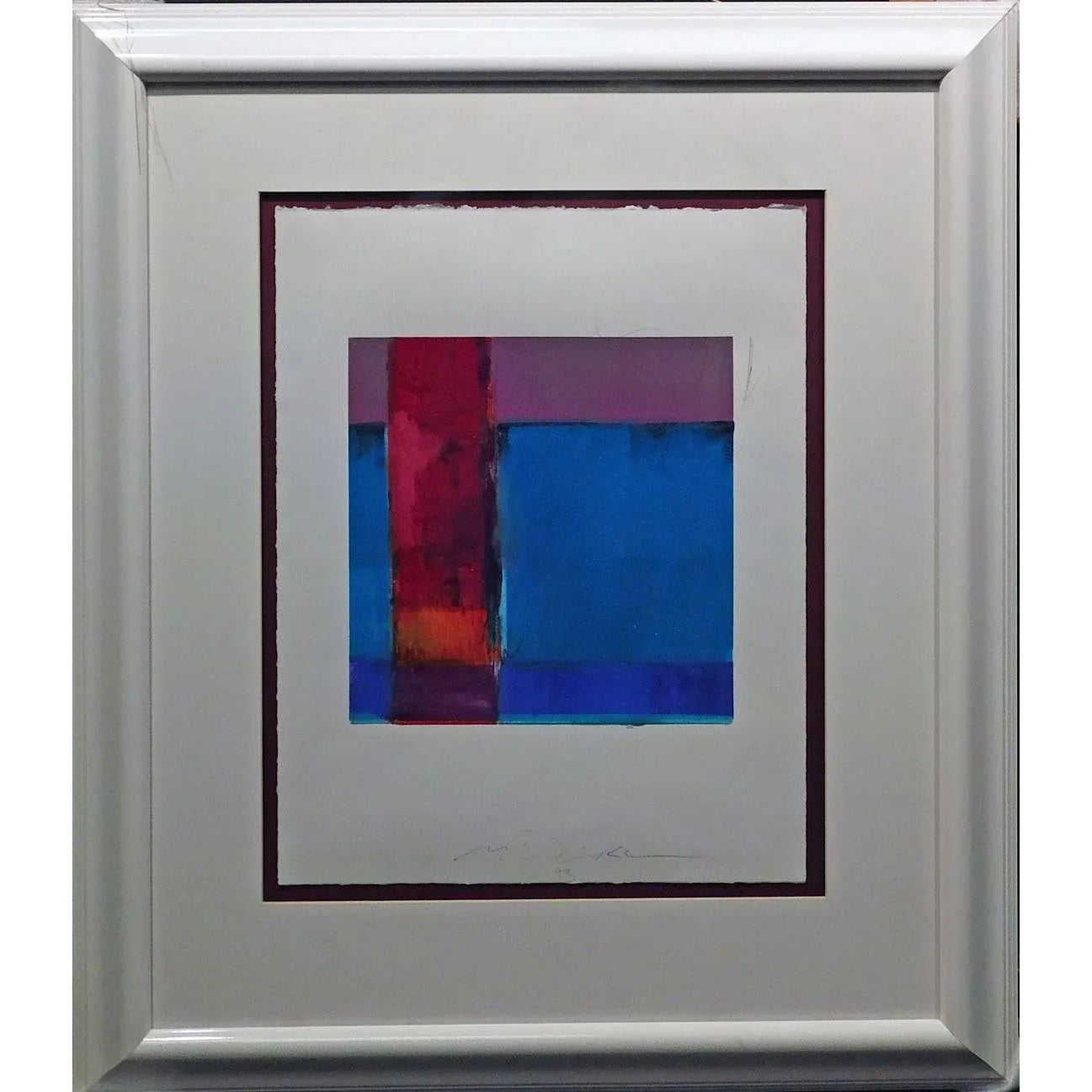Mark Dickson Hand Signed Abstract Original Monoprint Art on Paper ...
