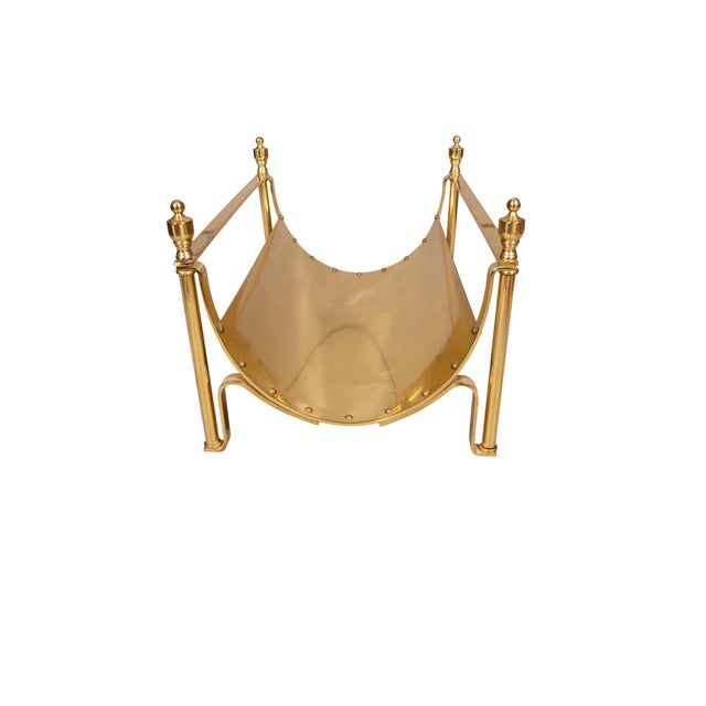 Brass Wood Holder Chairish