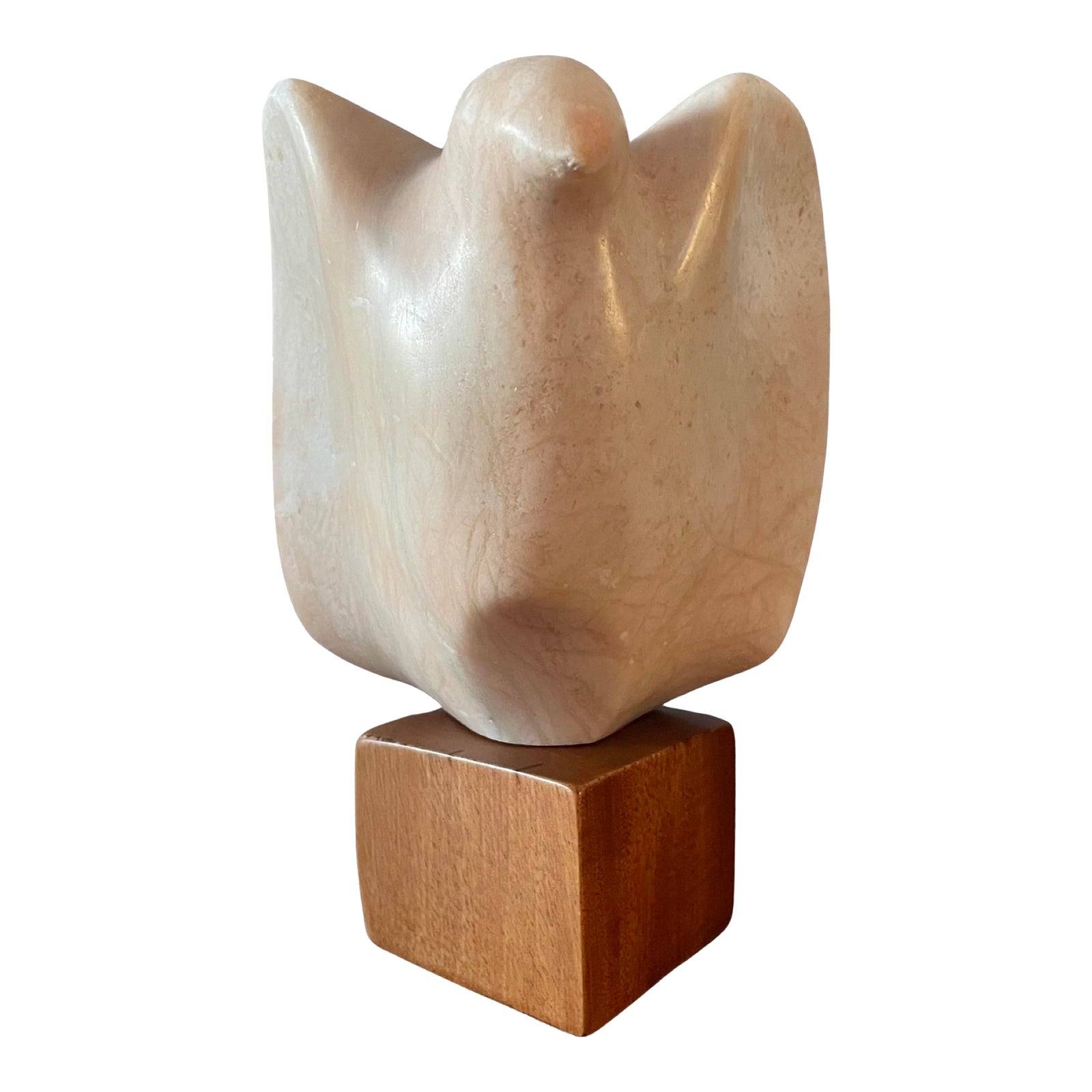 Abstract Albaster Sculpture, 1980s | Chairish