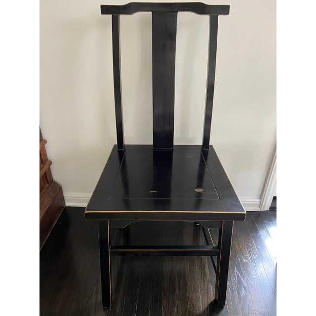 2000s Stylish and Sturdy Pair of Longevity Inspired Asian Chairs | Chairish