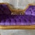 French Tufted Purple Velvet Bench | Chairish