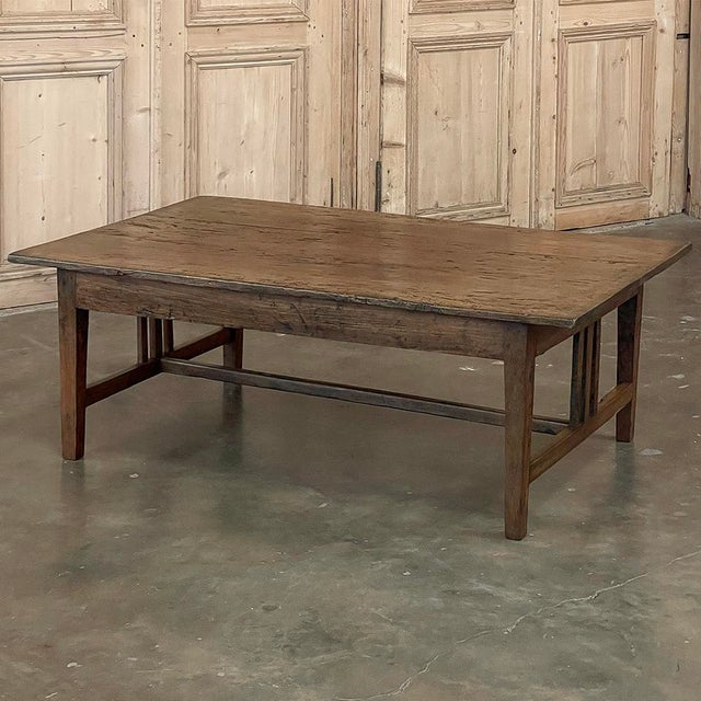19th Century Arts & Crafts Rustic Chestnut Coffee Table | Chairish