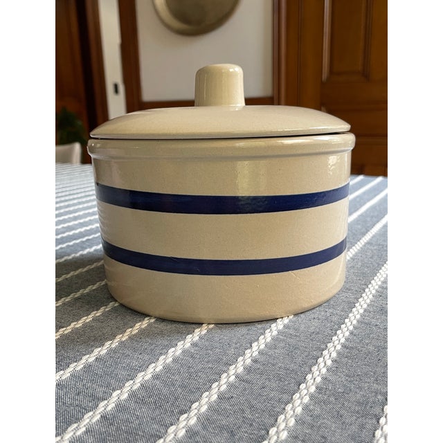 Vintage Robinson Ransbottom Crock with Lid | Chairish
