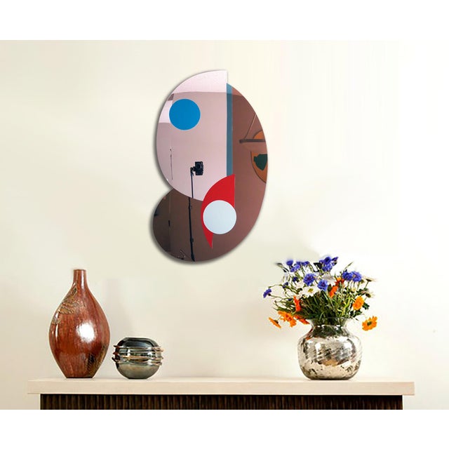 Handmade Abstract Mirrored Acrylic Wall Sculpture | Chairish