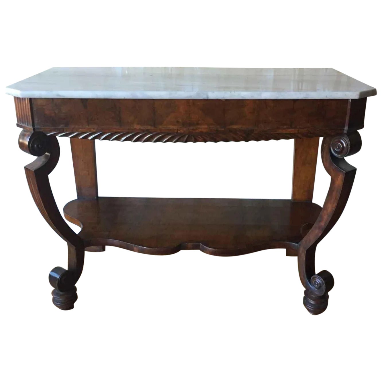 Antique Italian Entry Hall Table | Chairish