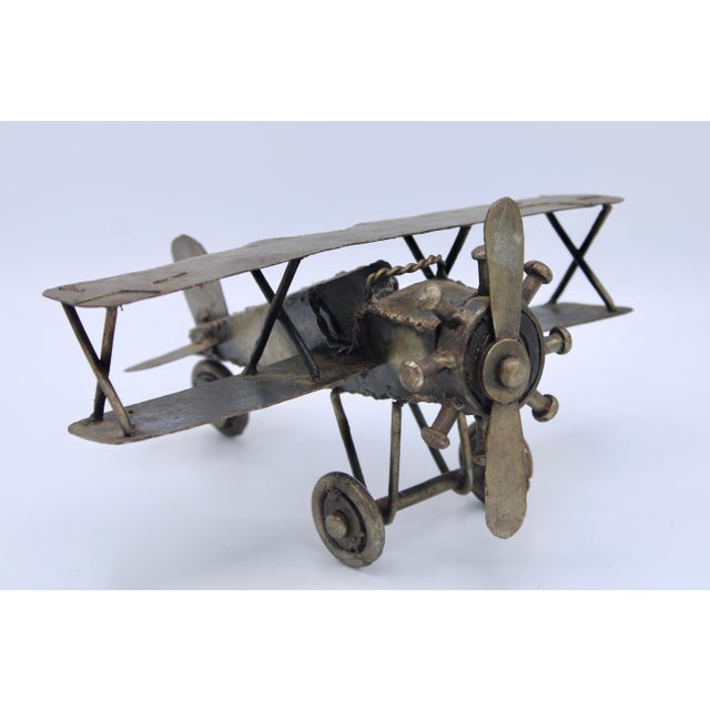 Vintage Brass Airplane Model | Chairish