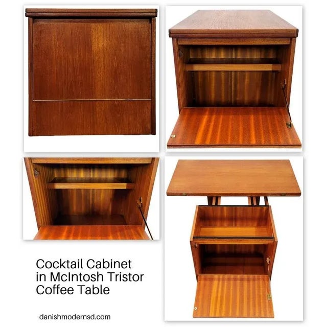 1960s McIntosh Tristor Danish Modern Teak Wood Metamorphic Coffee Table ...
