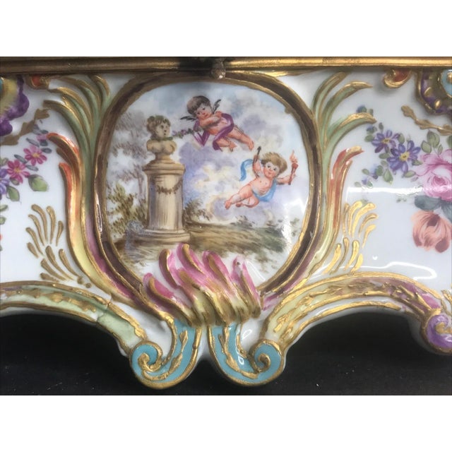 Antique Porcelain Jewelry Box Casket, Edmé Samson. France, Circa 1860 ...