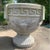 Large Vintage Stone Grape & Greek Key Planter | Chairish
