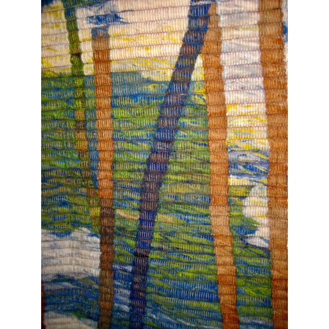 1970s Mid-Century Modern Abstract Forest Tapestry | Chairish